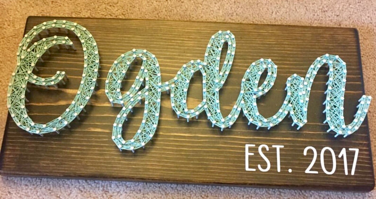 Custom Last Name String Art Last Name Sign Last Name Wedding | Etsy