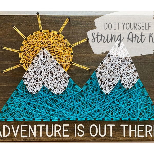 Mountain String Art - Etsy