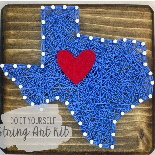 Texas String Art - Etsy