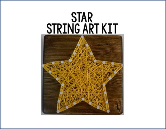 DIY 4x4 Star String Art Kit | Etsy