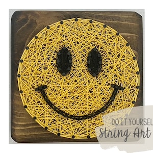 DIY 5x5" Smiley Face String Art Kit - Etsy