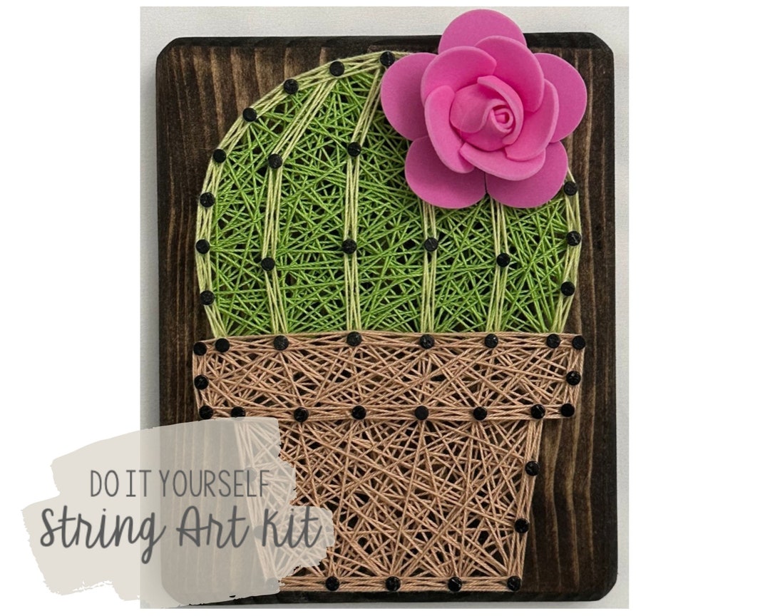 DIY Cactus String Art Kit - Etsy