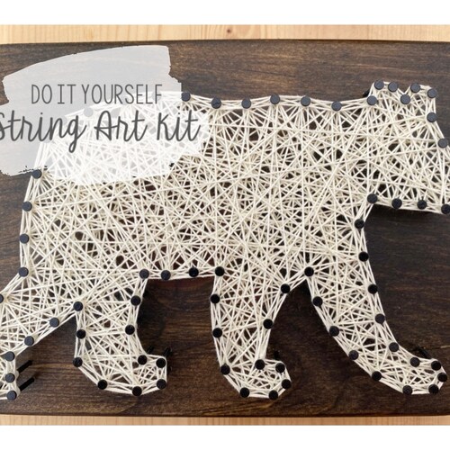 DIY Bear String Art Kit DIY String Art Kit String Art Kit - Etsy