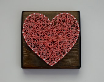 Heart String Art | Etsy