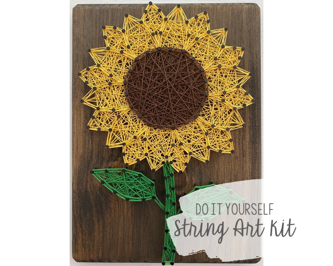 DIY Sunflower String Art Kit - Etsy