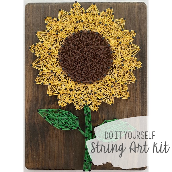 Sunflower String Art - Etsy