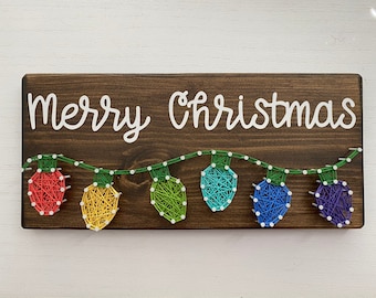 Christmas String Art | Etsy