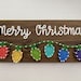 Merry Christmas Lights String Art | Etsy