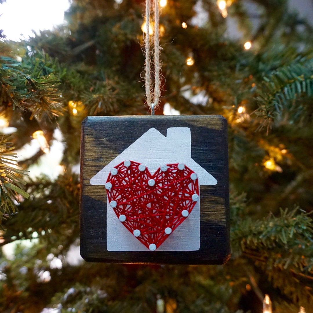 New House String Art Ornament - Etsy