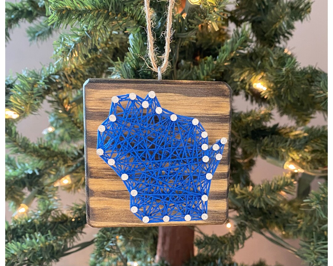 MADE TO ORDER Wisconsin String Art Ornament - Etsy