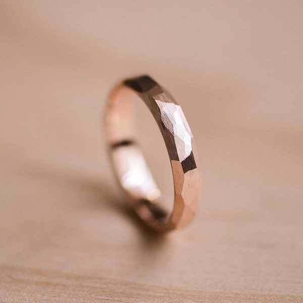 Faceted Wedding Ring - Etsy