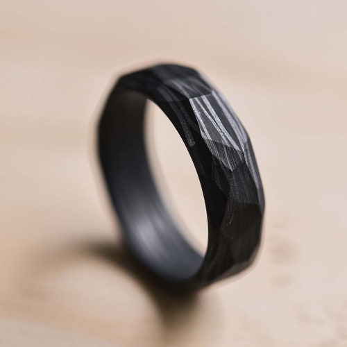 Faceted Damasteel Damascus Dense Twist Pattern Ring | Etsy