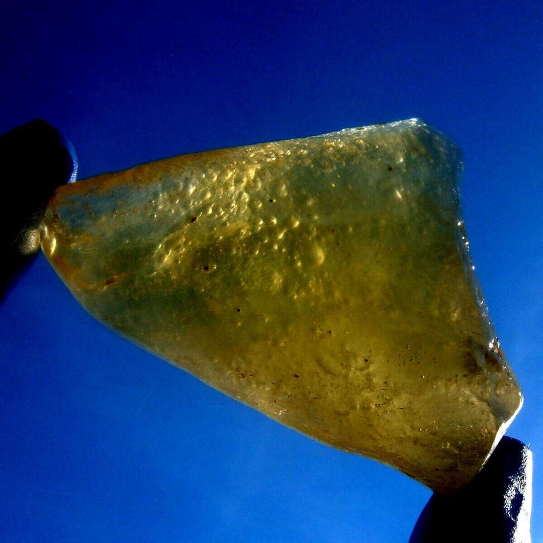 475 Crt Libyan Desert Glass ( Cristobalite Inclustions ) Meteorite ...