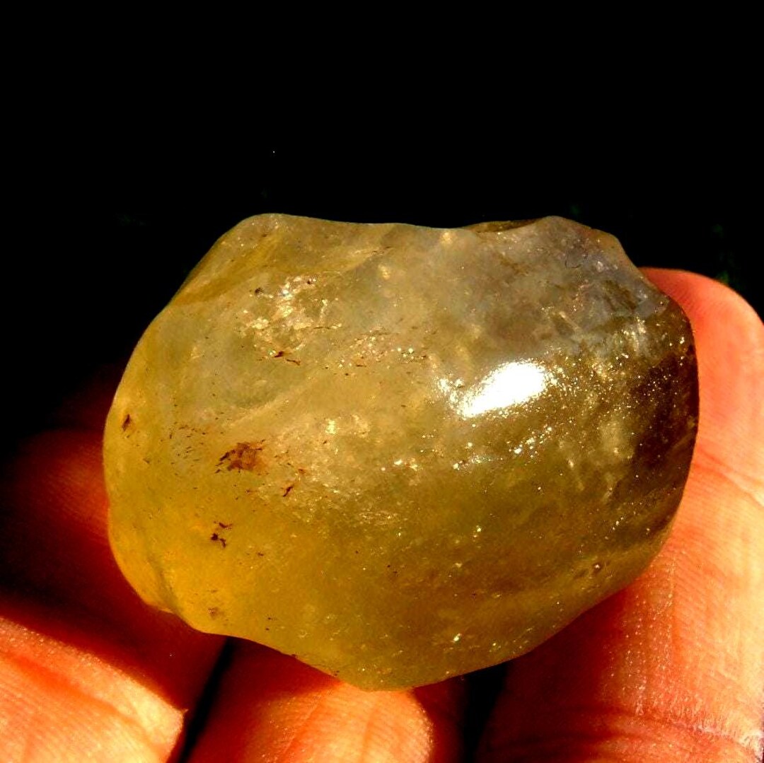200 Crt Libyan Desert Glass Gold Meteorite Impact Tektite |egypt Sahara ...