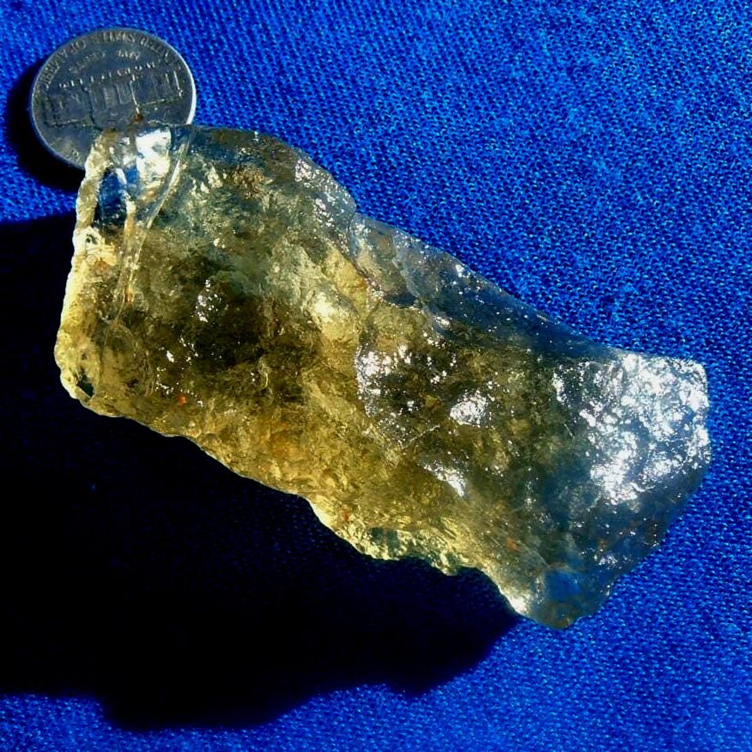 370 Crt Libyan Desert Glass( Dimples -yellow Gem) Meteorite Impact ...