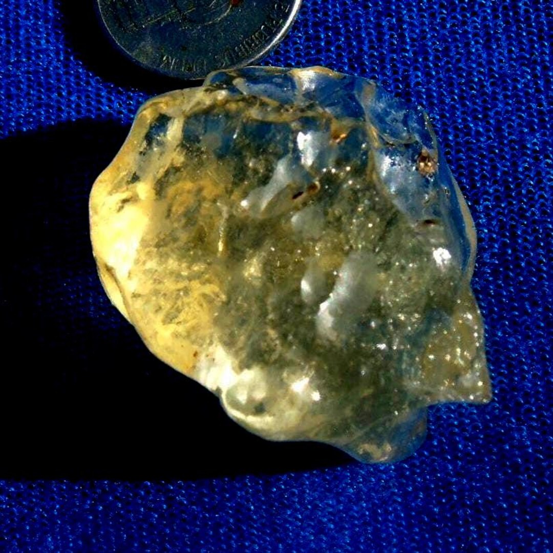 Libyan Desert Glass: 115 Crt Translucent Tektite Meteorite, Egypt ...
