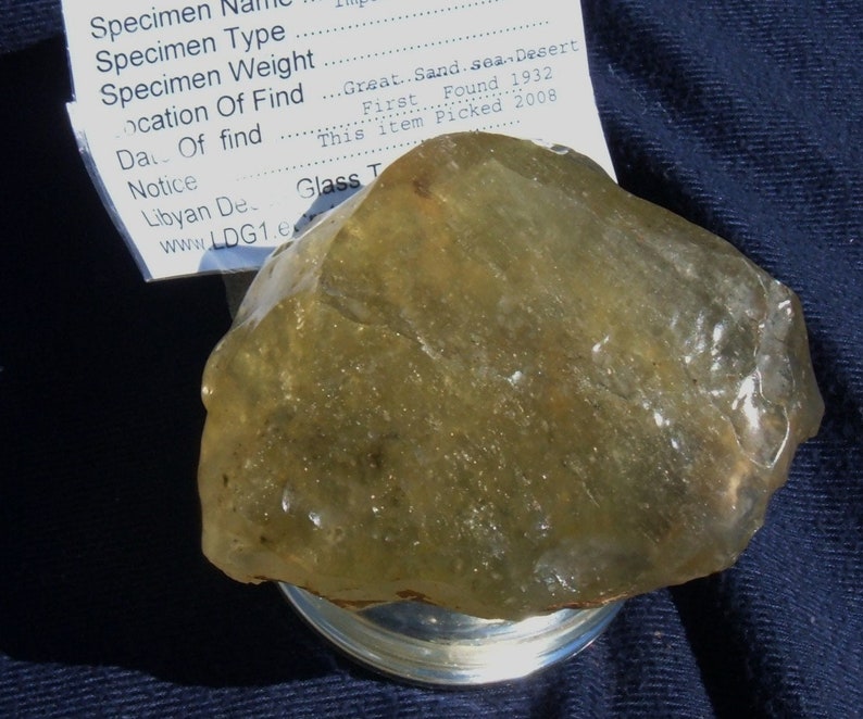 1000 Crt Libyan Desert Glass Very Big Meteorite Impact Tektite - Etsy