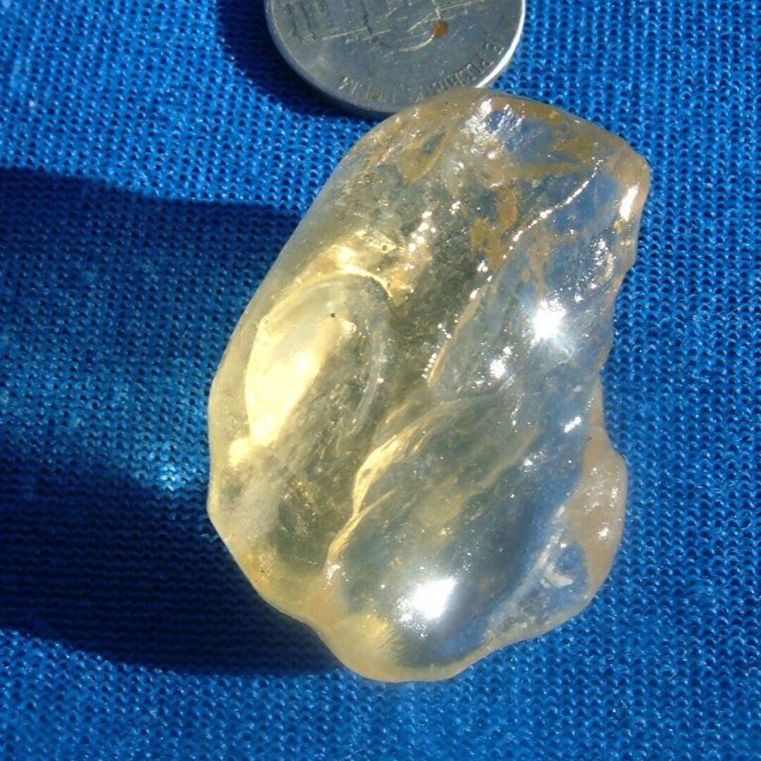120 Crt Libyan Desert Glass Crystal Yellow-gem Meteorite Impact ...