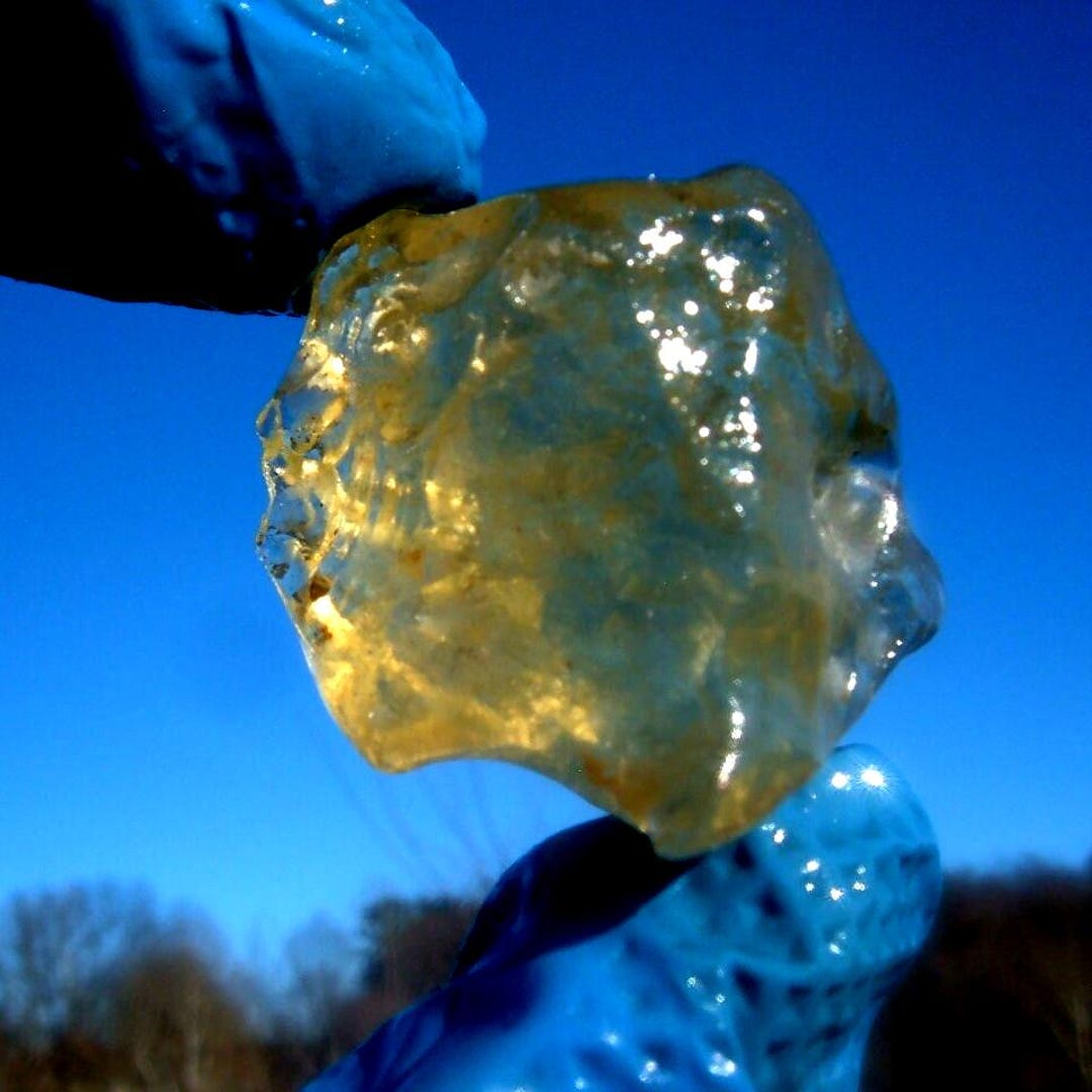 115 Crt Libyan Desert Glass (yellow Gem ) Meteorite Impact Tektite ...