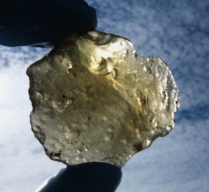 100 Crt Libyan Desert Glass Dark Flat Meteorite Impact Tektite - Etsy