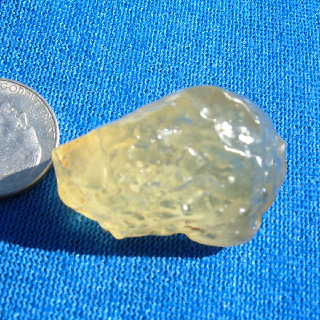 80 Crt Libyan Desert Glass cristobalite Gem Gold Meteorite Impact ...