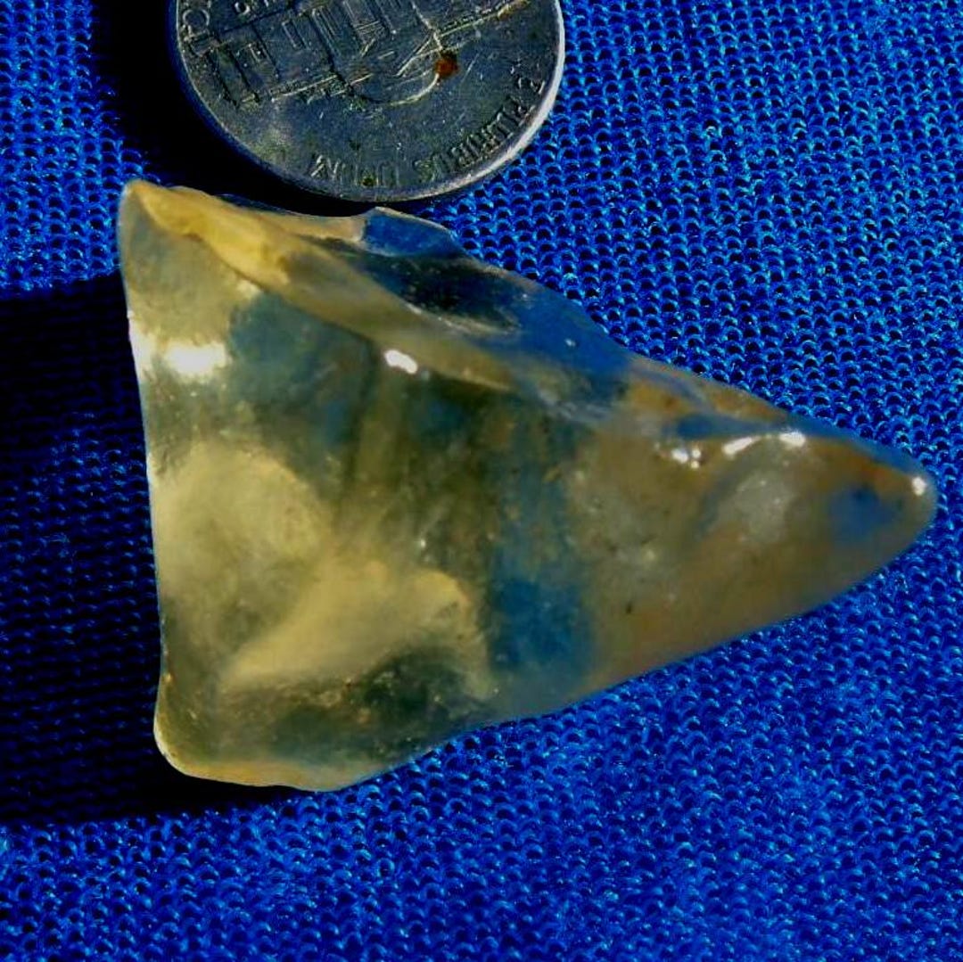 90 Crt Libyan Desert Glass (gem- Yellow ) Gold Meteorite Impact Tektite ...
