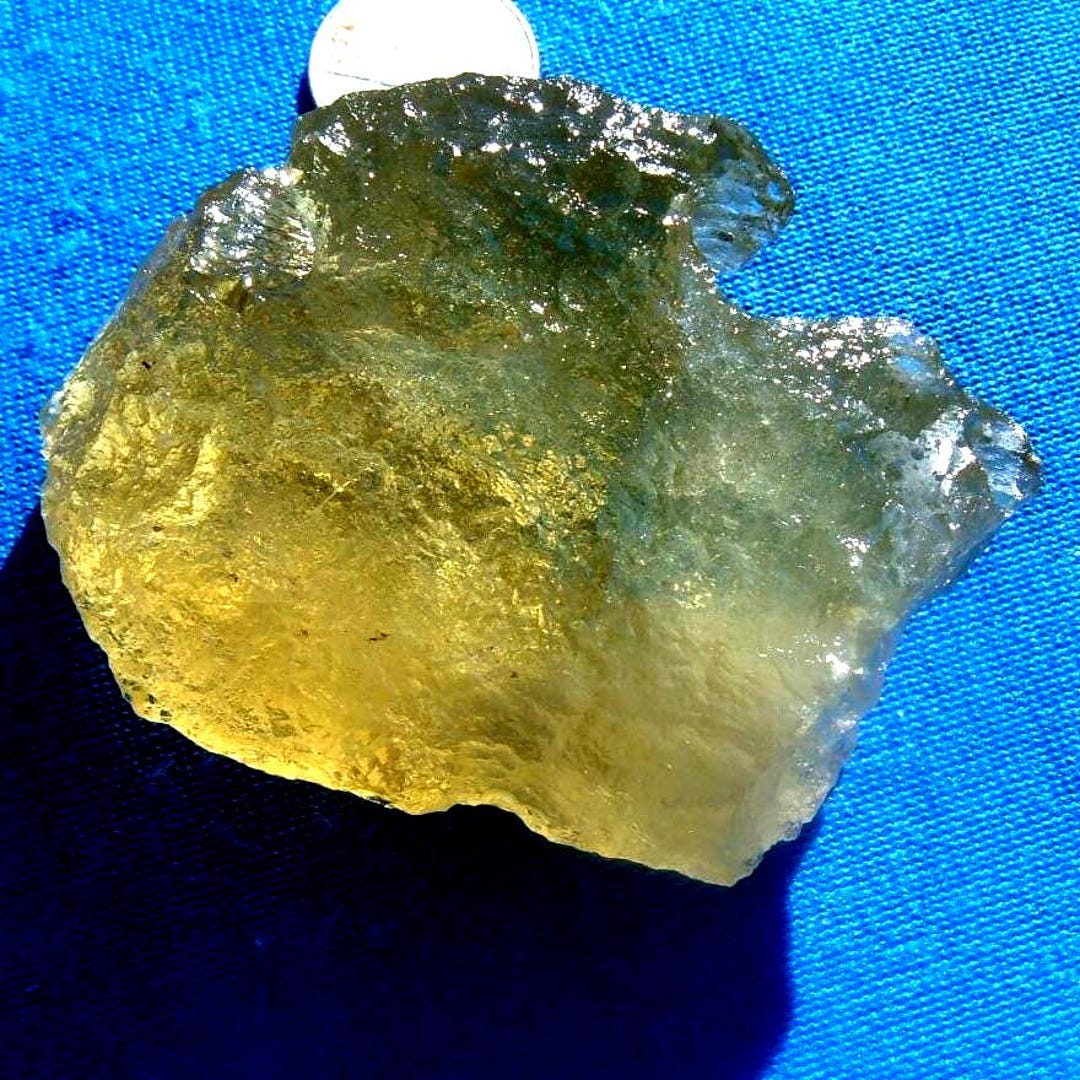 740 Crt Libyan Desert Glass Meteorite (super Yellow Gem Aa+)impact ...