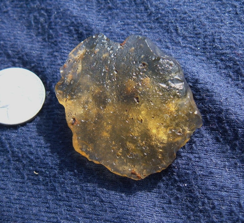 100 Crt Libyan Desert Glass Dark Flat Meteorite Impact Tektite - Etsy