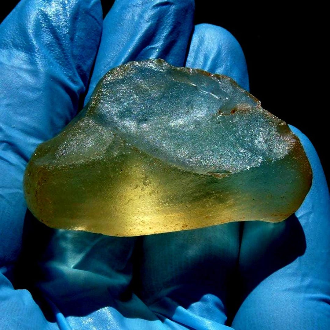 Libyan Desert Glass (yellow Gem 150 Crt ) Meteorite Impact Tektite ...