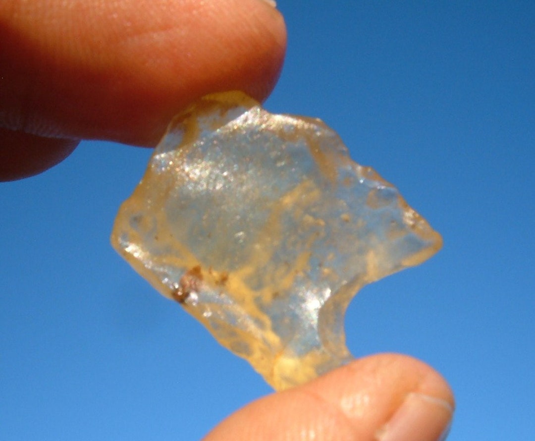 20 Carat Gem Libyan Desert Glass Gold Meteorite Impact Tektite ...