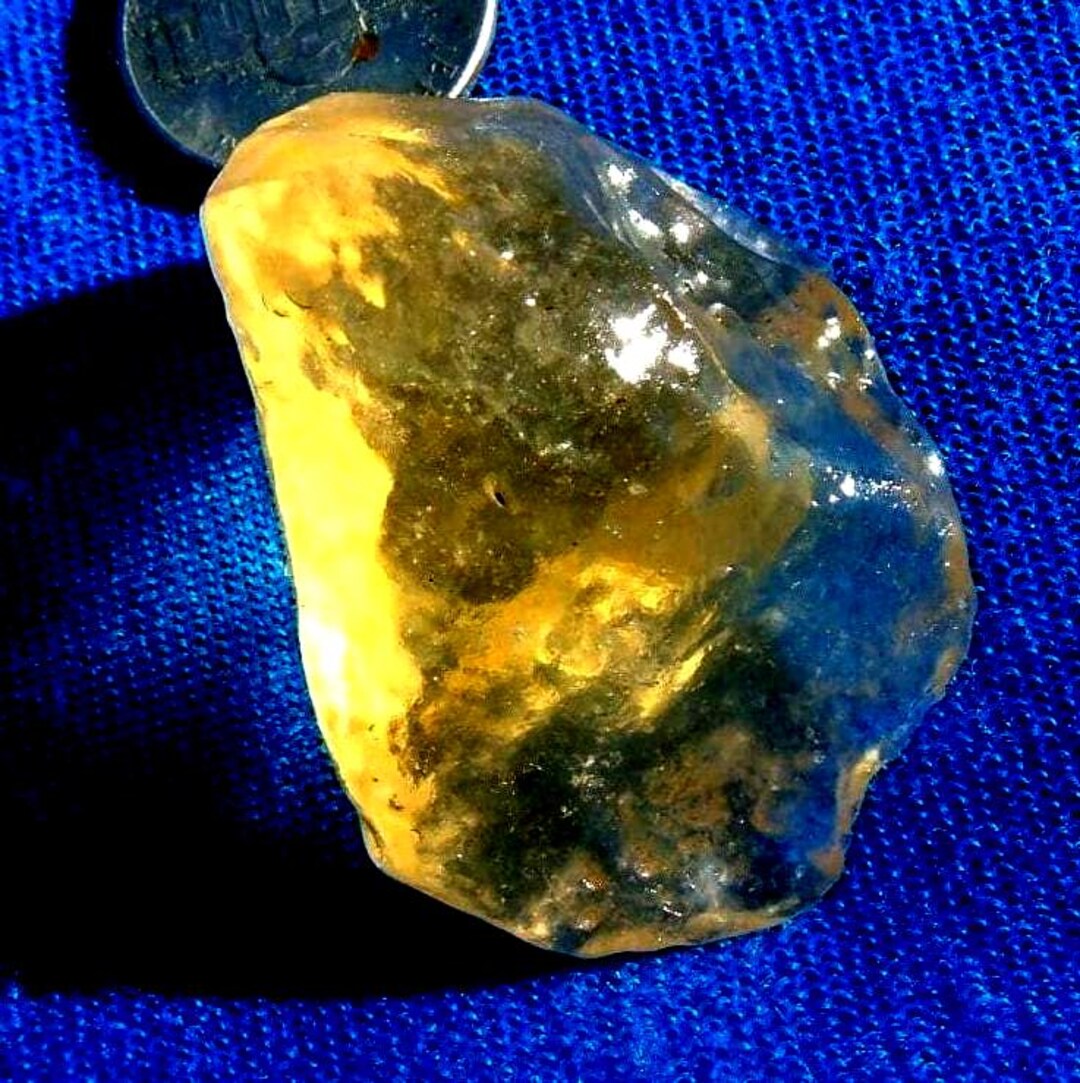 125 Crt Libyan Desert Glass (yellow Crystal) Meteorite Impact Tektite ...