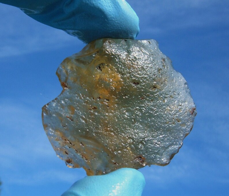 100 Crt Libyan Desert Glass Dark Flat Meteorite Impact Tektite - Etsy