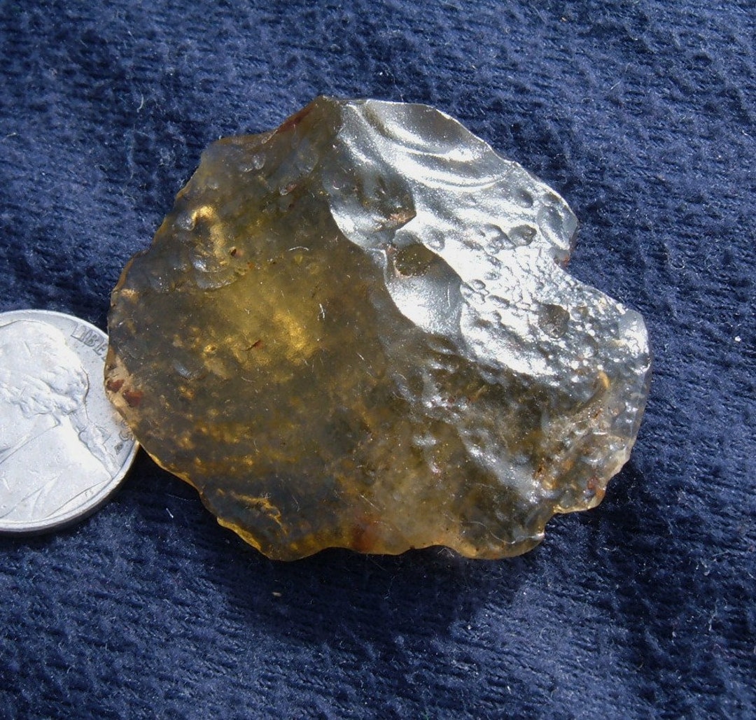 100 Crt Libyan Desert Glass Dark Flat Meteorite Impact Tektite - Etsy