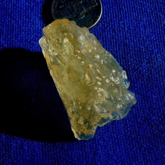 120 crt Libyan Desert Glass (Gem- yellow ) gold Met… - Gem