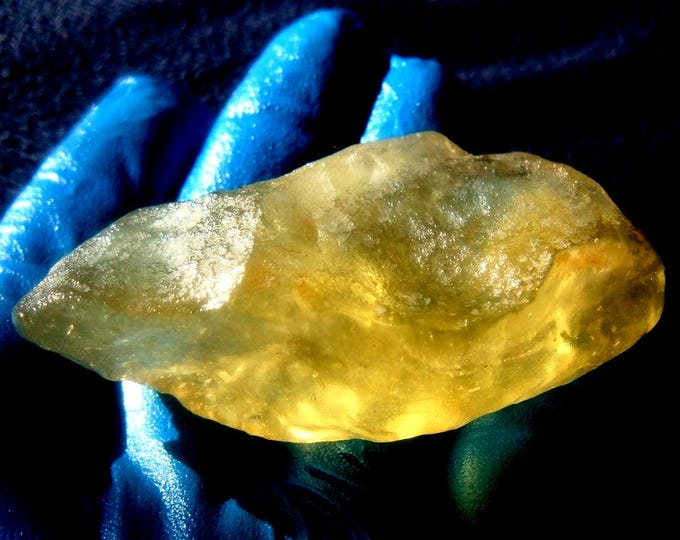 275 Crt Libyan Desert Glass(yellow Crystal) Meteorite Impact Tektite ...