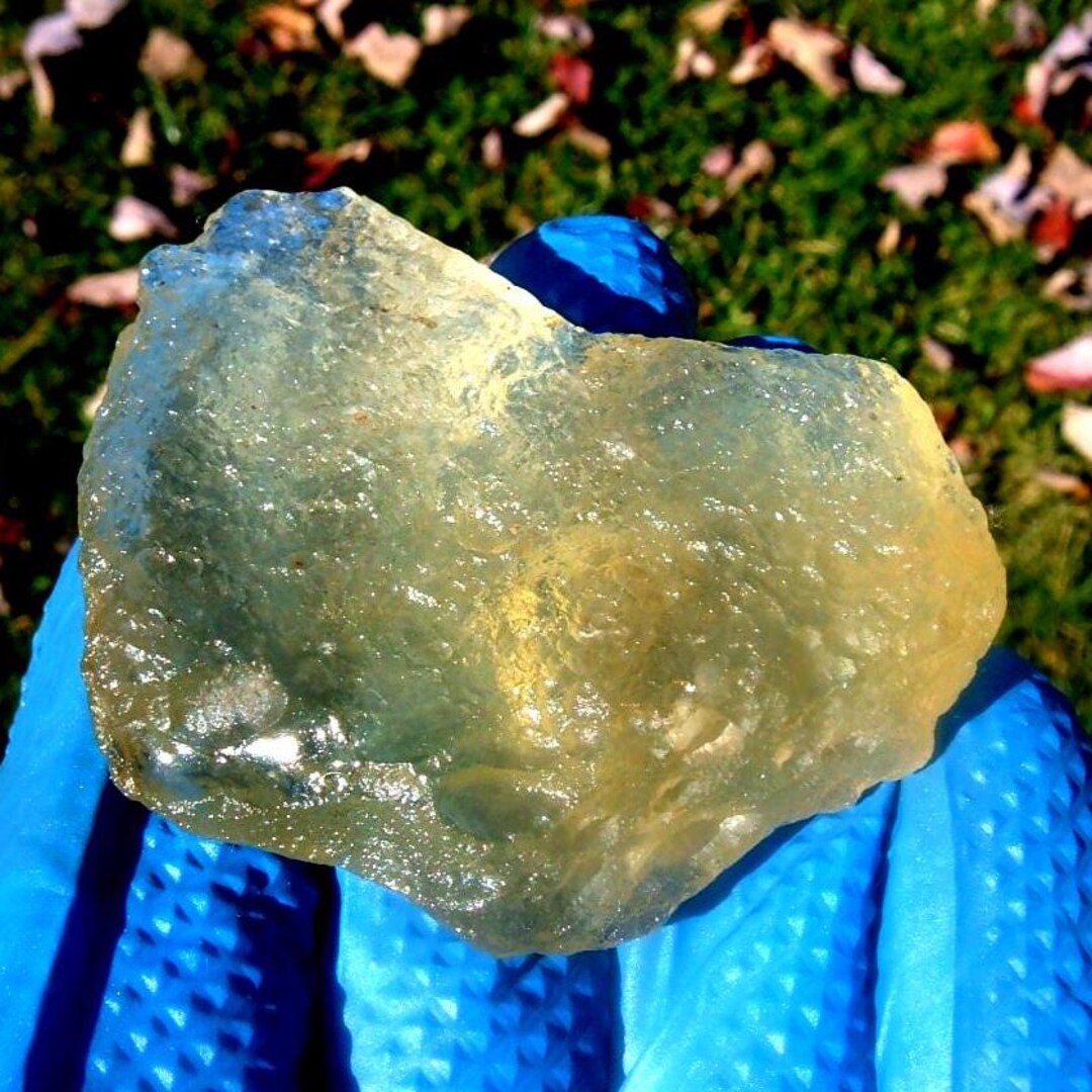 255 Crt Libyan Desert Glass Flat Meteorite Impact Tektite Cintamani ...
