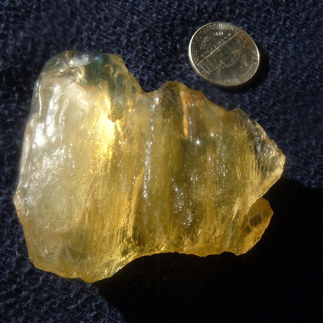 440 Crt Gem Libyan Desert Glass Crystal Meteorite Impact Tektite egypt ...