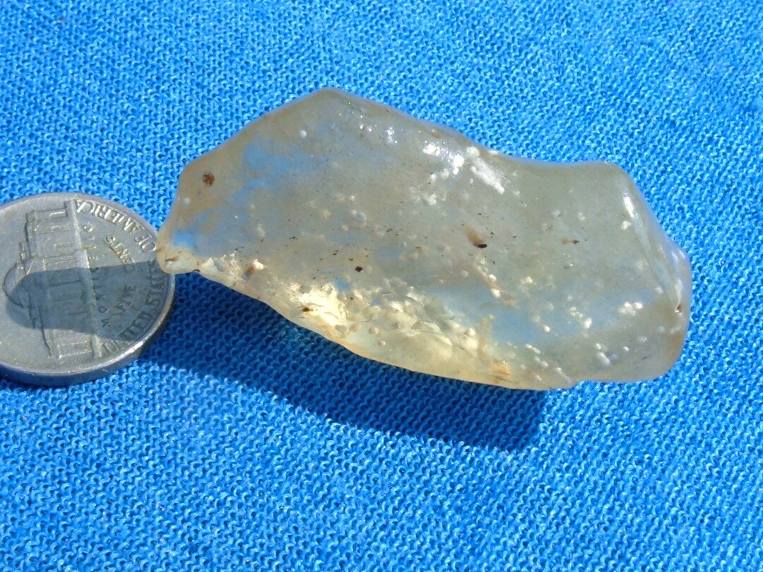 90 Carat Libyan Desert Glass Cristobalite Meteorite Impact Tektite ...
