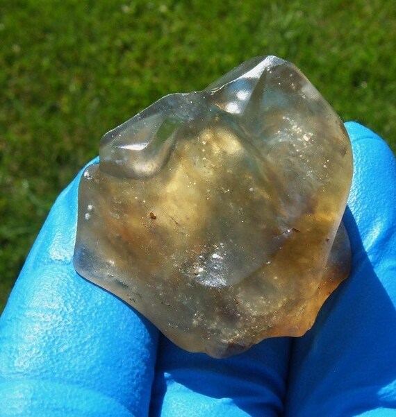 156 Crt Libyan Desert Glass gold Meteorite Impact Tek… - Gem