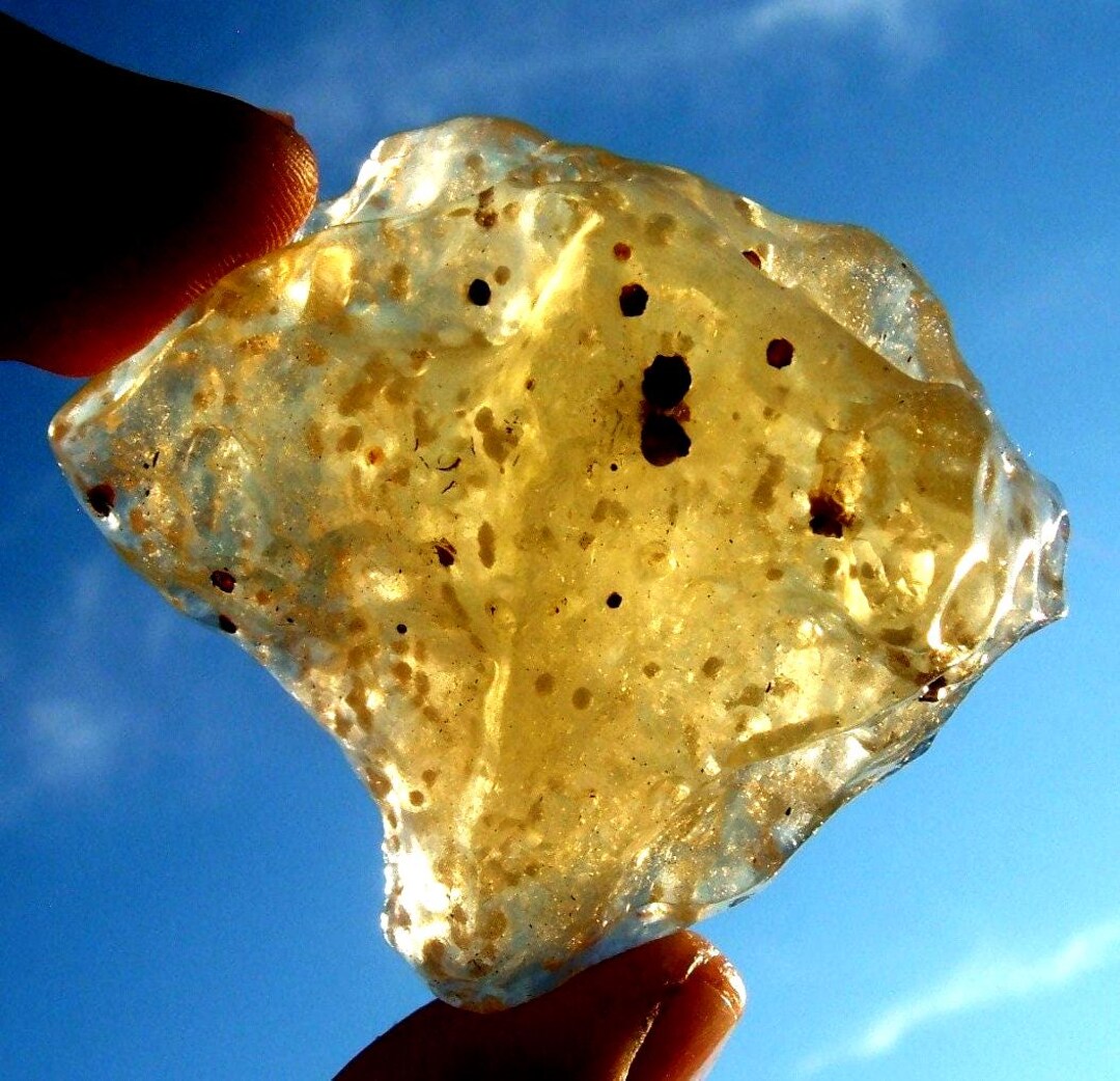 195 Crt Libyan Desert Glass Super Gem Gold Meteorite Impact Tektite ...