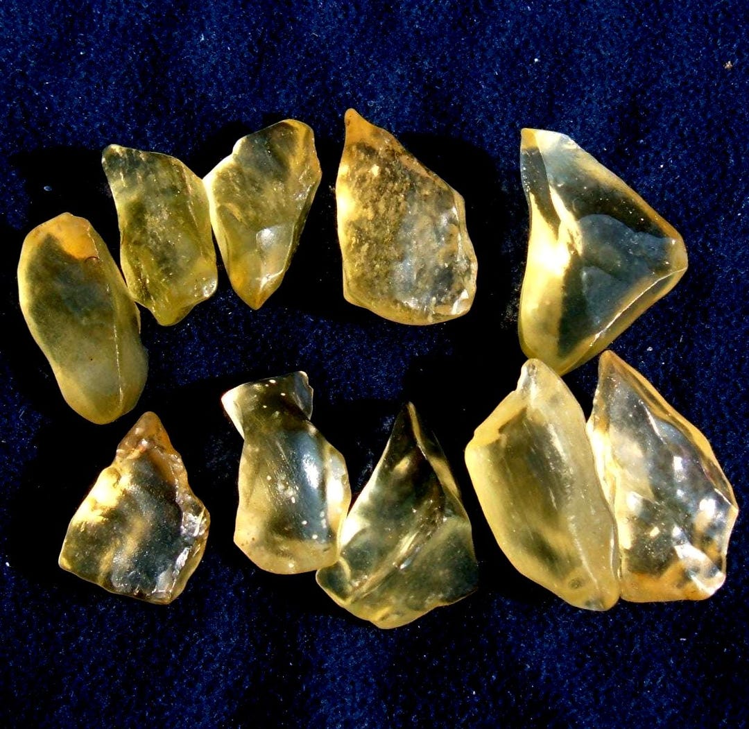 Libyan Desert Glass: 1000 Crt Translucent Tektite Healing Stone - Etsy