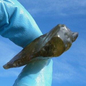 100 Crt Libyan Desert Glass Dark Flat Meteorite Impact Tektite egypt ...