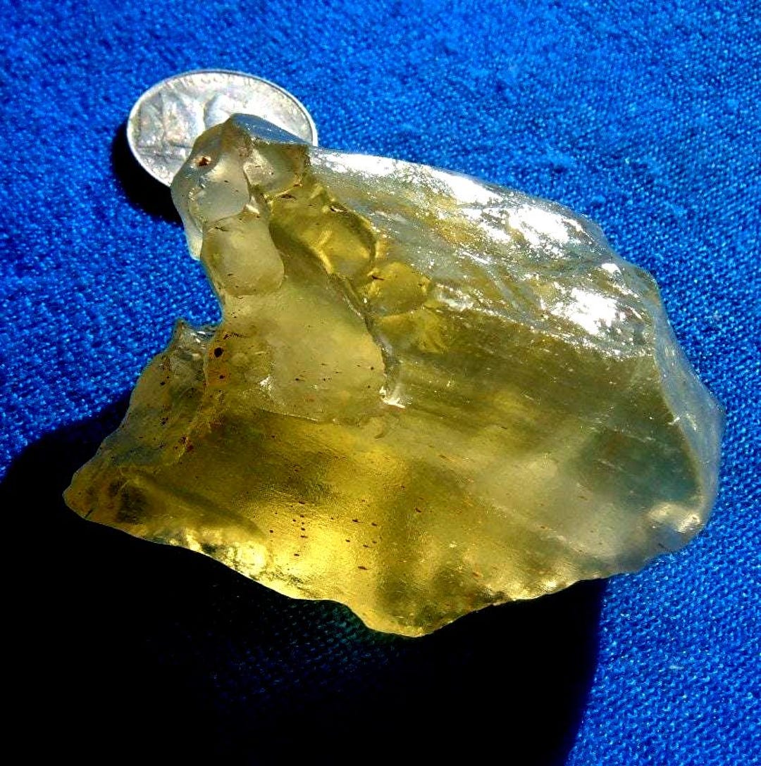 380 Crt Libyan Desert Glass Very Dark Meteorite Impact Tektite ...