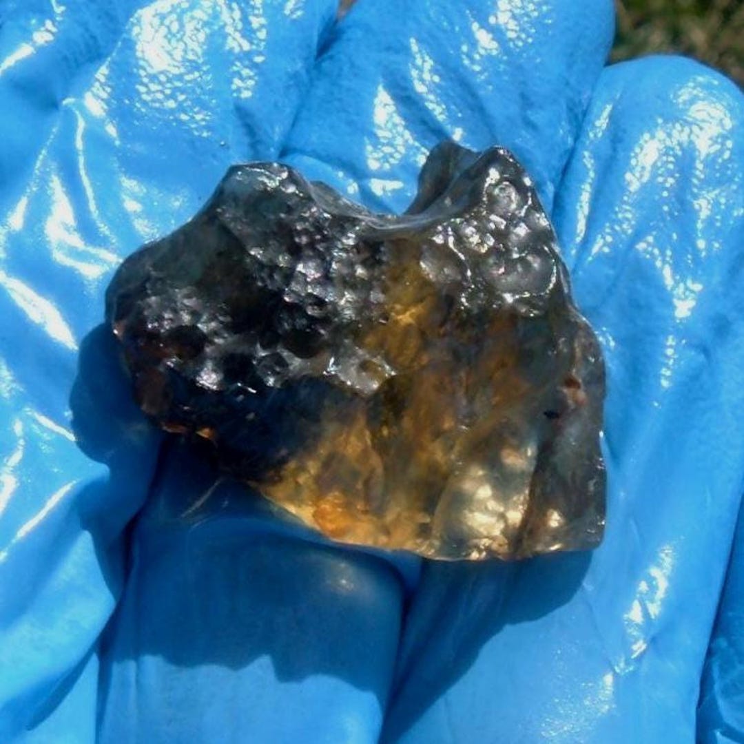49 Crt Libyan Desert Glass (dark Gem AAAA+) Meteorite Impact Tektite ...