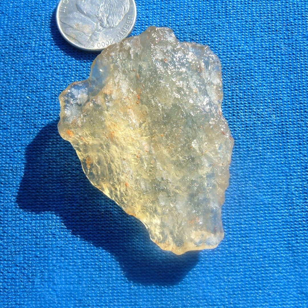 155 Crt Libyan Desert Glass yellow Gem Meteorite Impact Tektite egypt ...