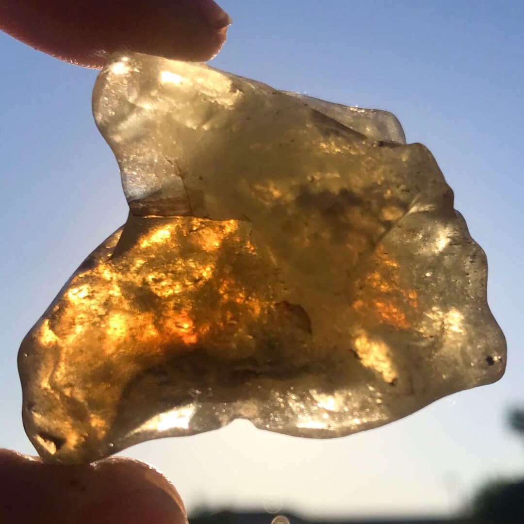 230 Crt Libyan Desert Glass Very Dark Meteorite Impact Tektite ...