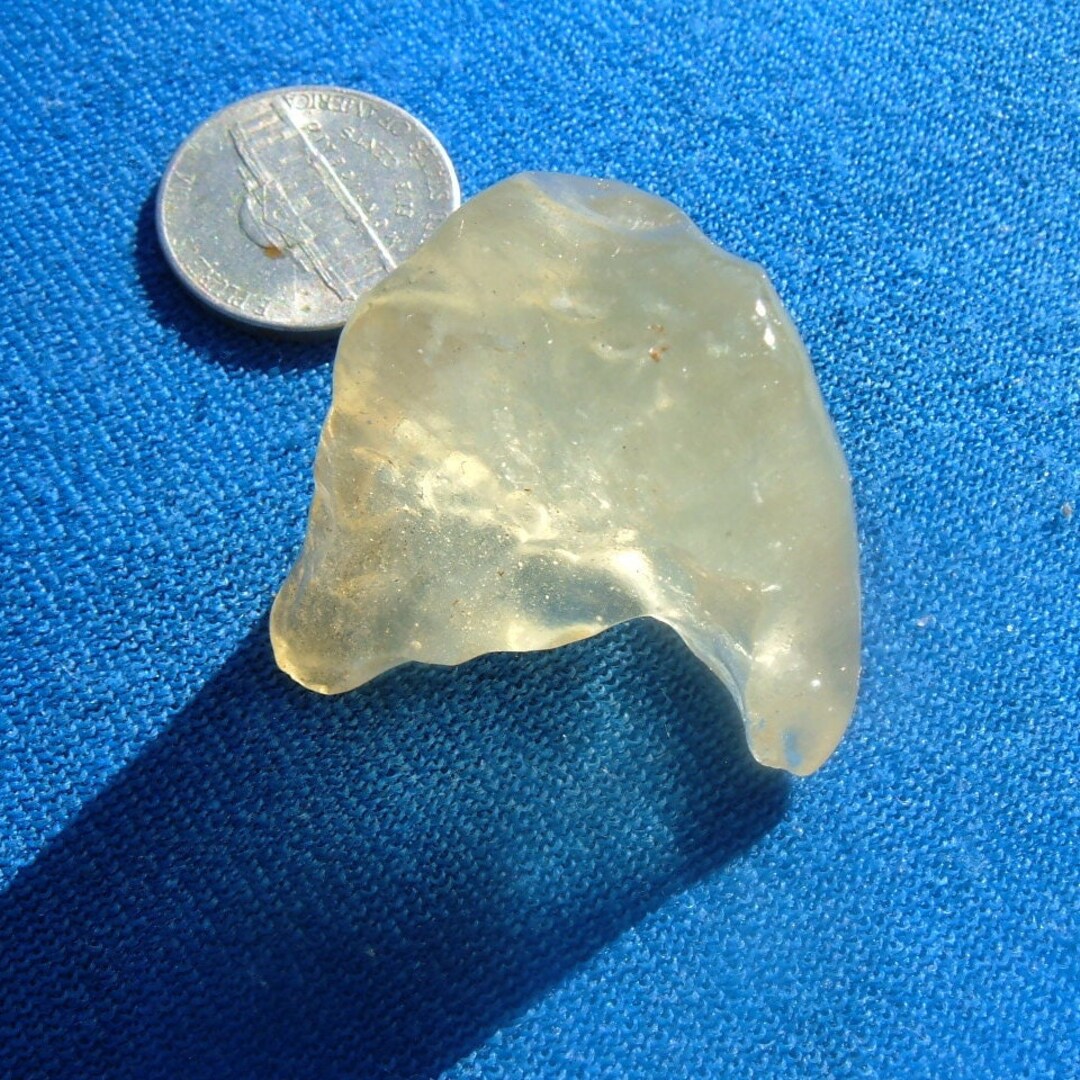 120 Carat Libyan Desert Glass super Gem Yellow A Meteorite Impact ...