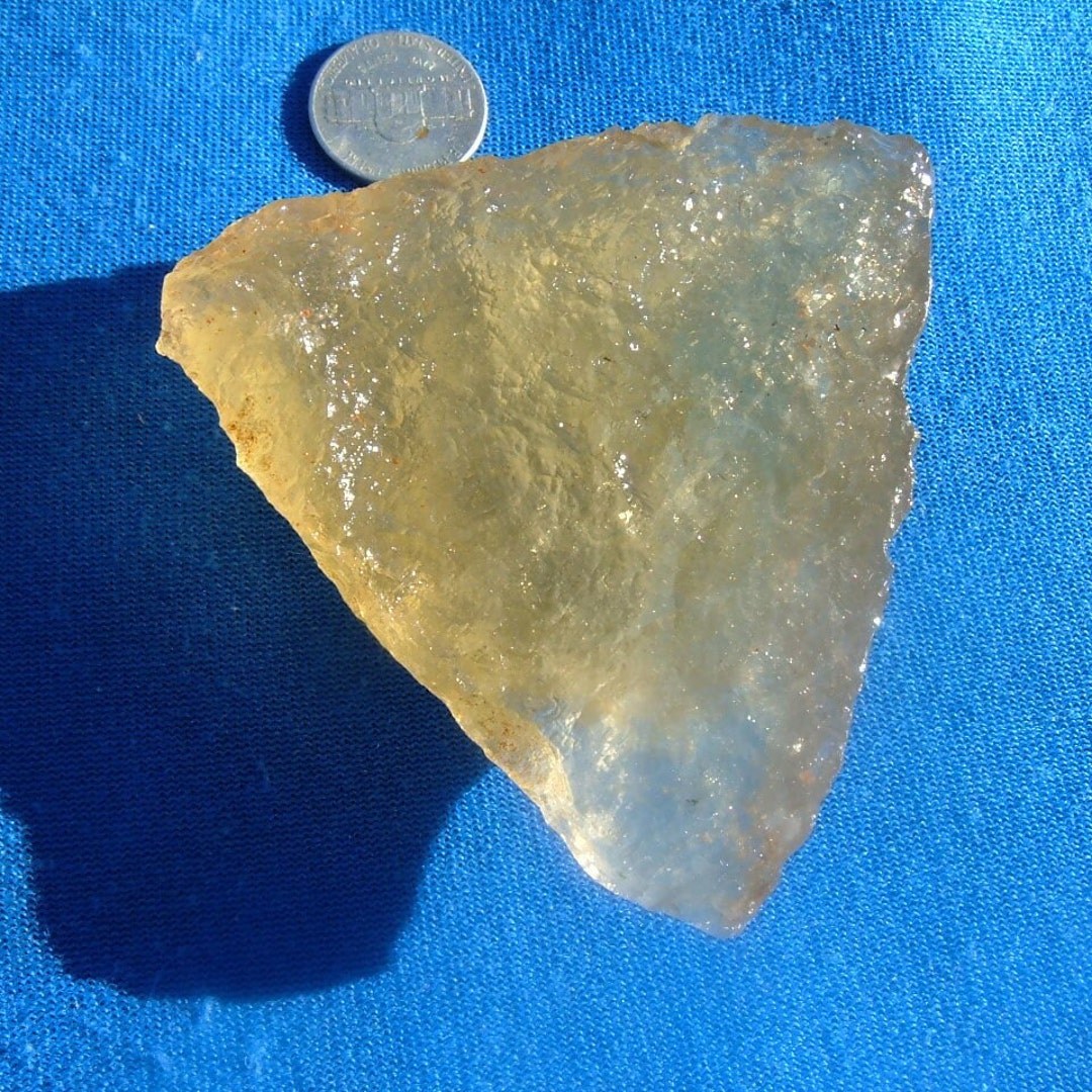 985 Carat Libyan Desert Glass Yellow Gem Meteorite Impact Tektite egypt ...