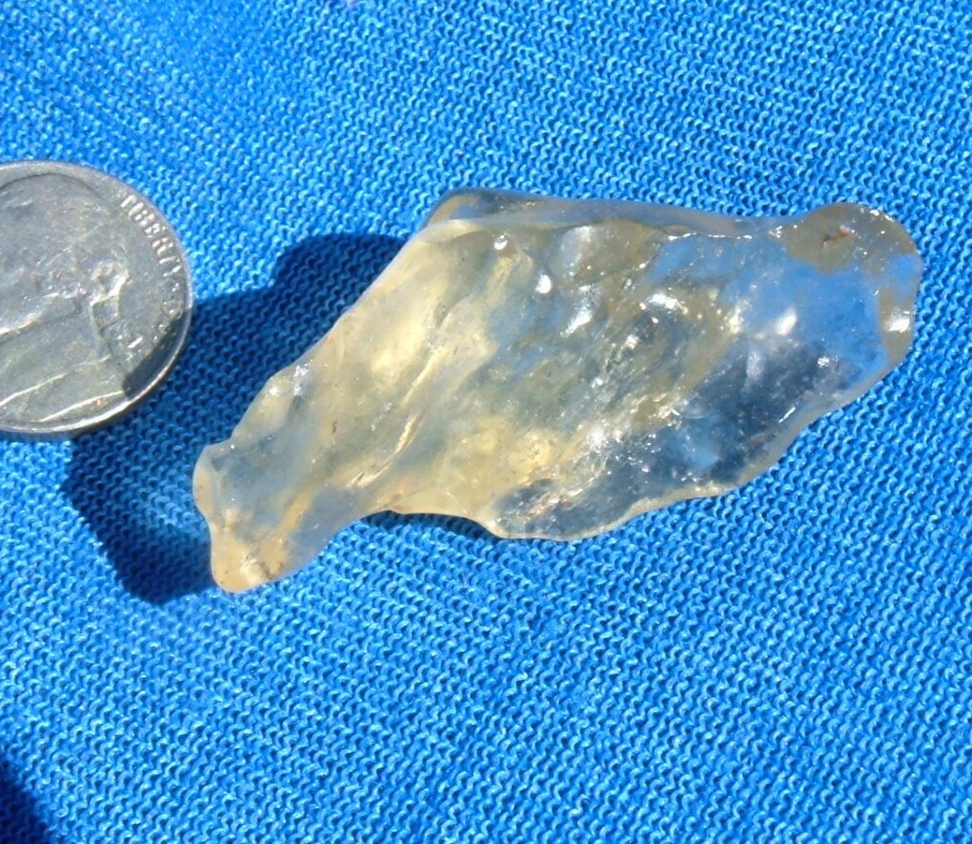 Libyan Desert Glass Yellow Gem 70 Crt Meteorite Impact Tektite egypt ...