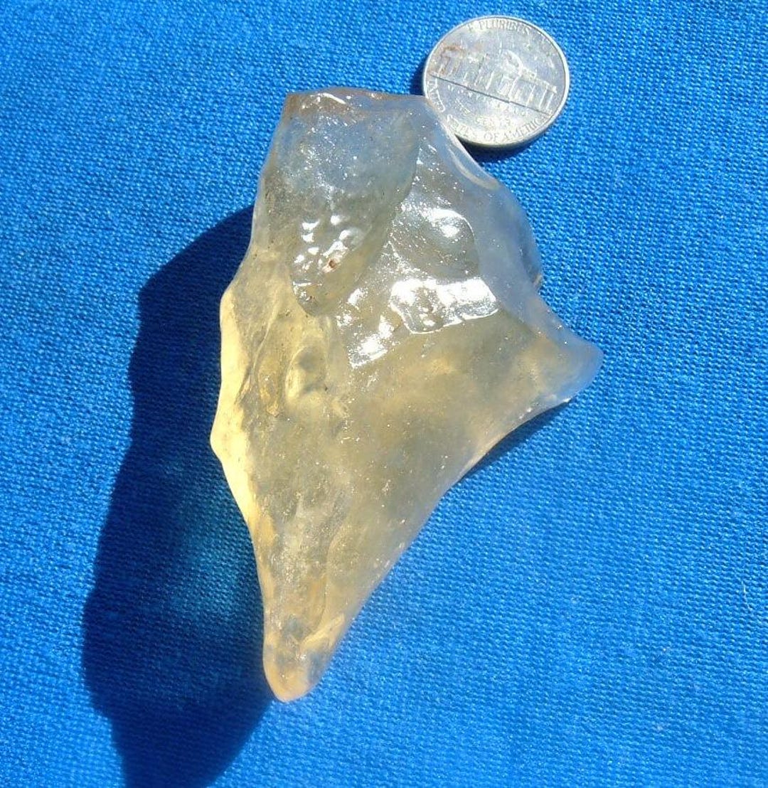 480 Crt Libyan Desert Glass nice Arrow Meteorite Impact Tektite egypt ...